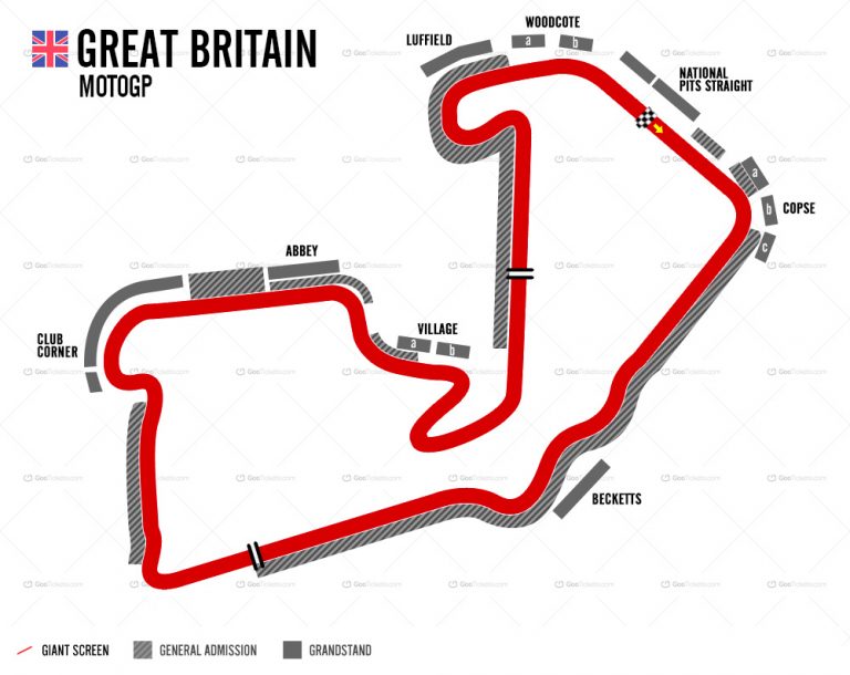 MGP_Circuit Map_Silverstone_british GP_Goo | MOTOSPORTS TRAVEL
